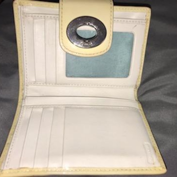 Coach | Bags | Plastic Cream Coach Wallet | Poshmark